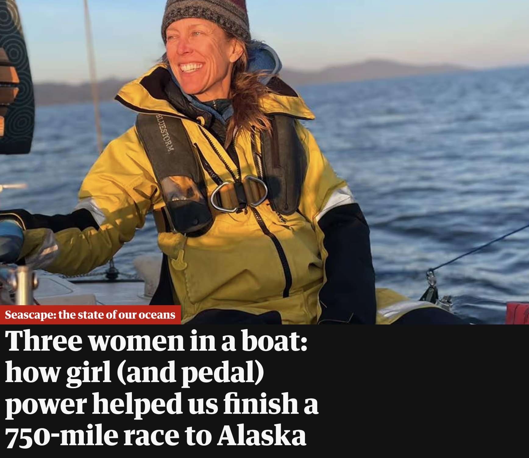 Three Women in a Boat | The Guardian, Aug 2024 – BRIANNA RANDALL